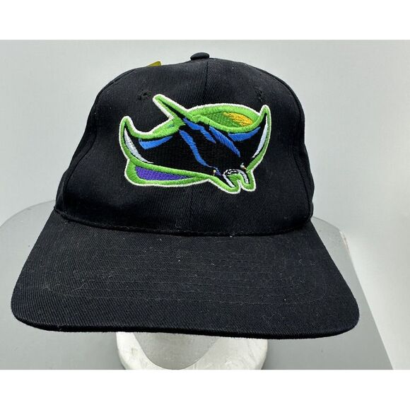 Accessories | Vintage Tampa Devil Rays Strap Back Kc Black Mlb Apparel ...
